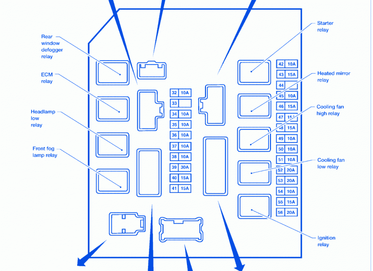 TVR Tasmin Classic 1986 Fuse Box/Block Circuit Breaker Diagram - CarFuseBox