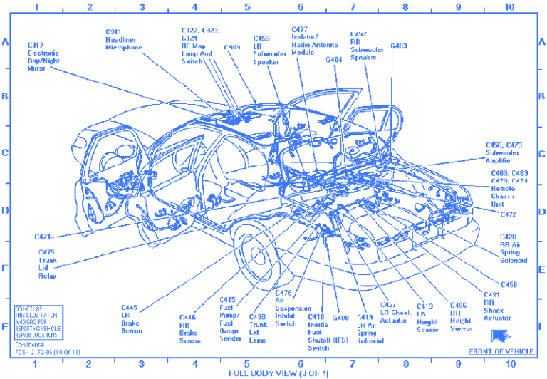 Lincoln Continental Luggage 1994 Electrical Circuit Wiring Diagram ...